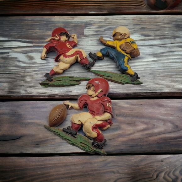 Sexton | Wall Decor | Vintage 7s Sexton Homco Football Players Metal ...